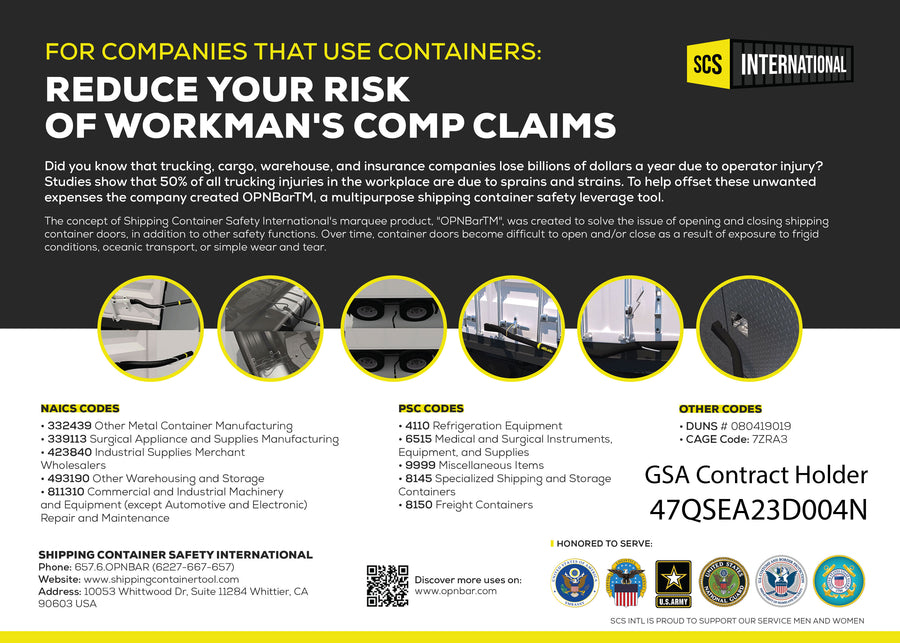 Shipping Container Safety Products by OPNBar | SaferGrip